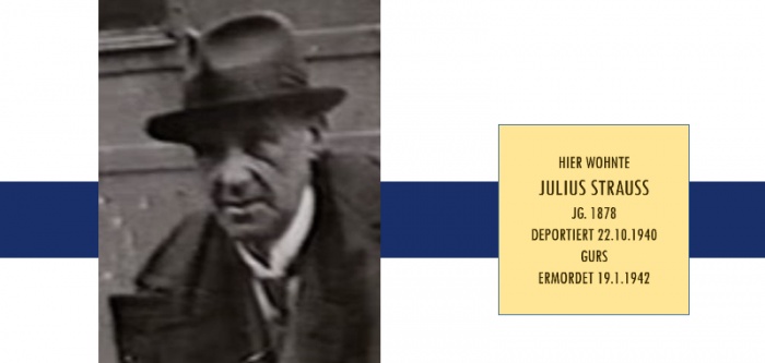 Strauss Julius – Ludwigshafen setzt Stolpersteine e.V.